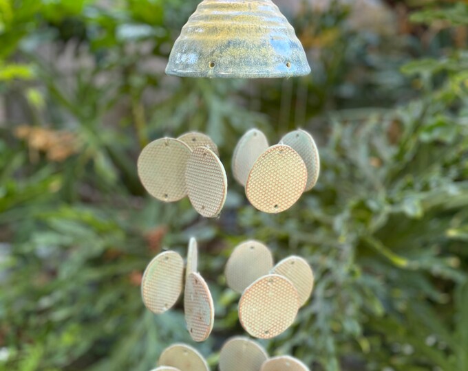 Wind Chimes, Handmade Ceramic Wind Chimes, Ceramic, Garden, Gardening ...