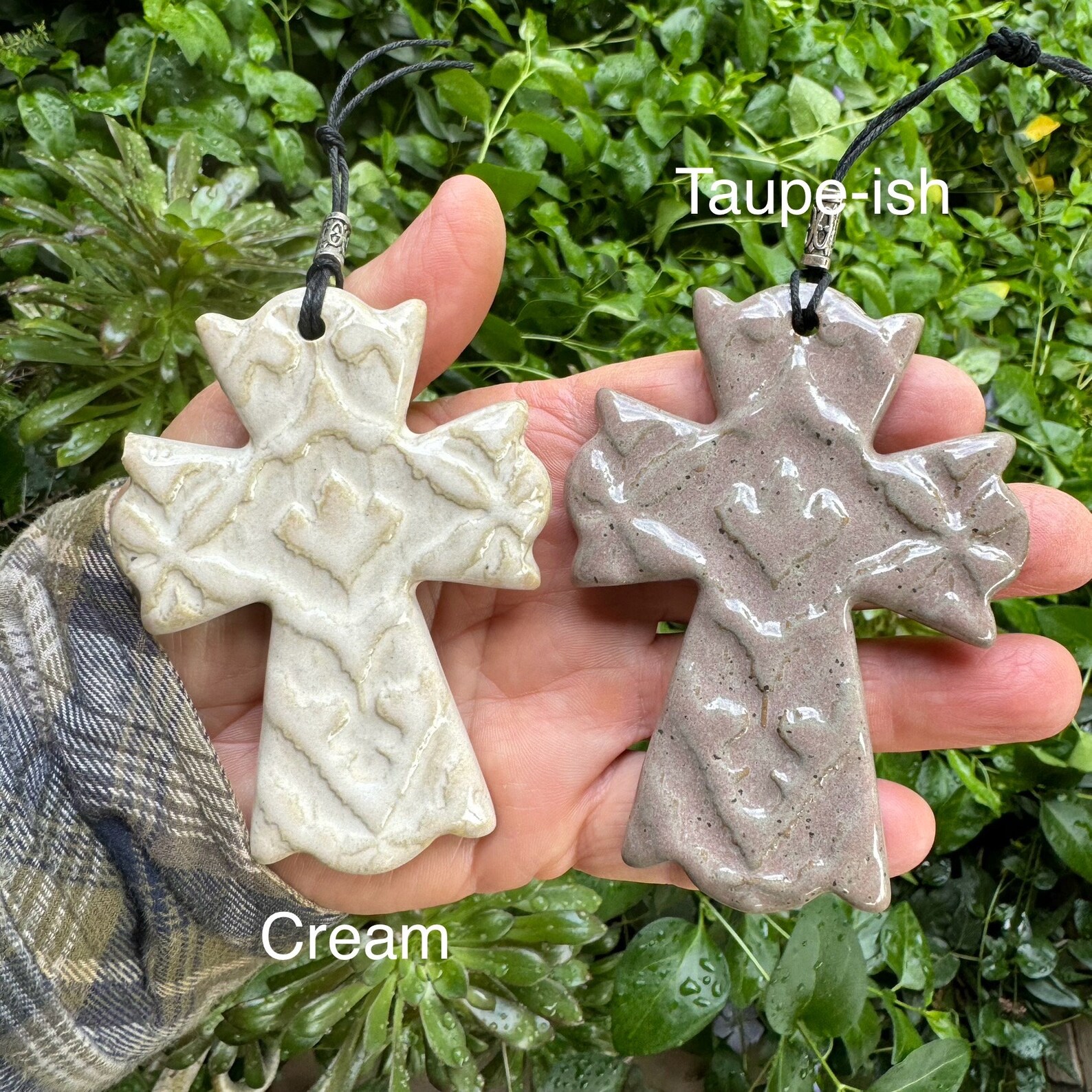 Ceramic Cross With a Sheer Gift Bag, Beautiful, Home Decor, Handmade ...