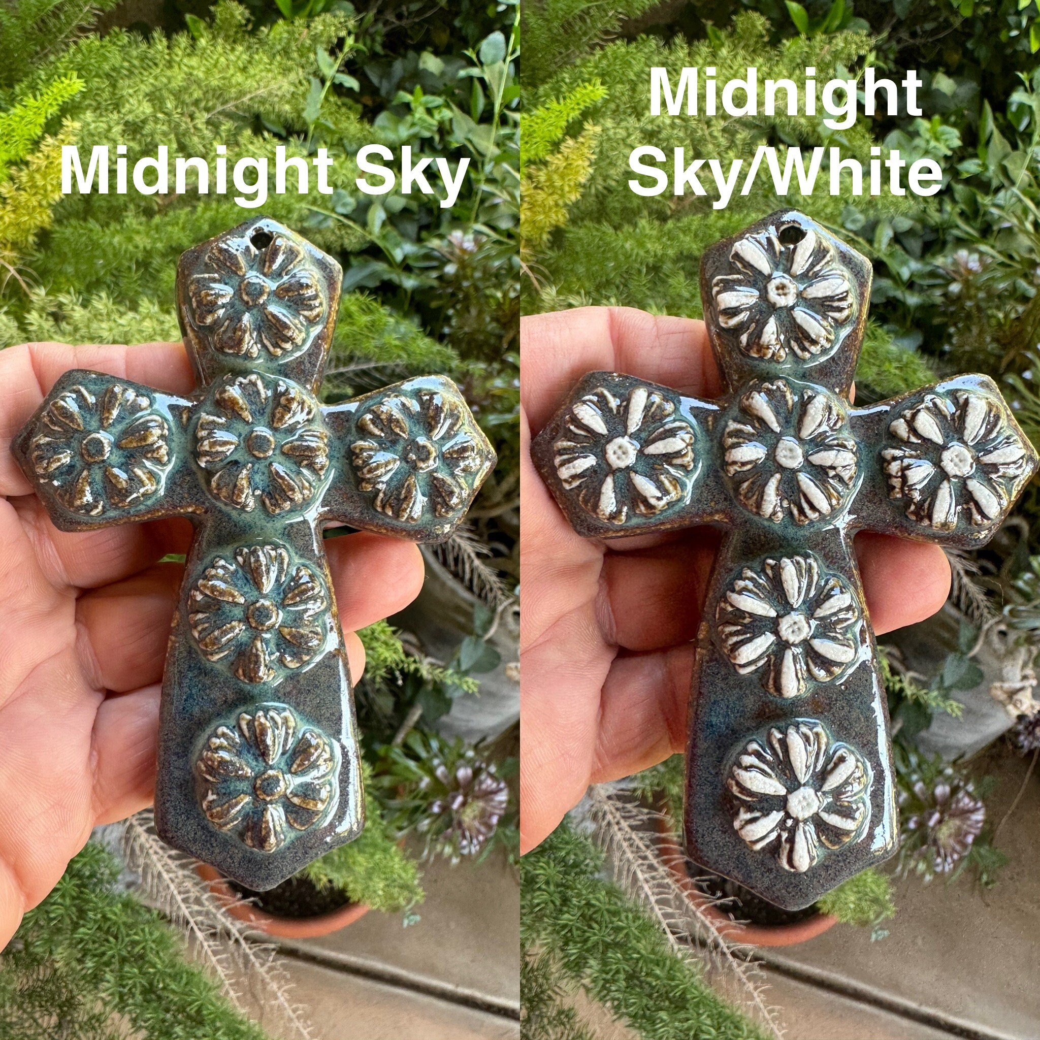 Ceramic Crosses, Beautiful Home Decor, Handmade, Birthday, Baptism ...
