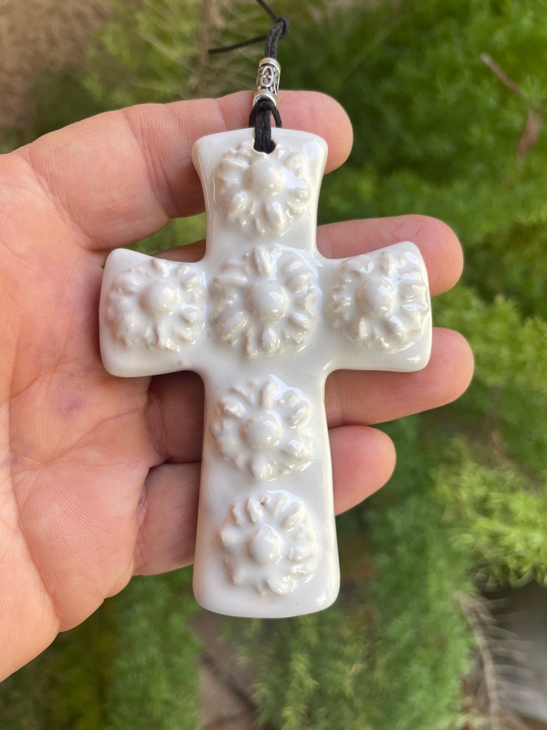 Crosses Ceramic Crosses Beautiful Home Decor Handmade - Etsy