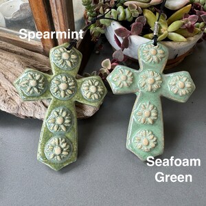 Ceramic Crosses, Beautiful Home Decor, Handmade, Birthday, Baptism ...