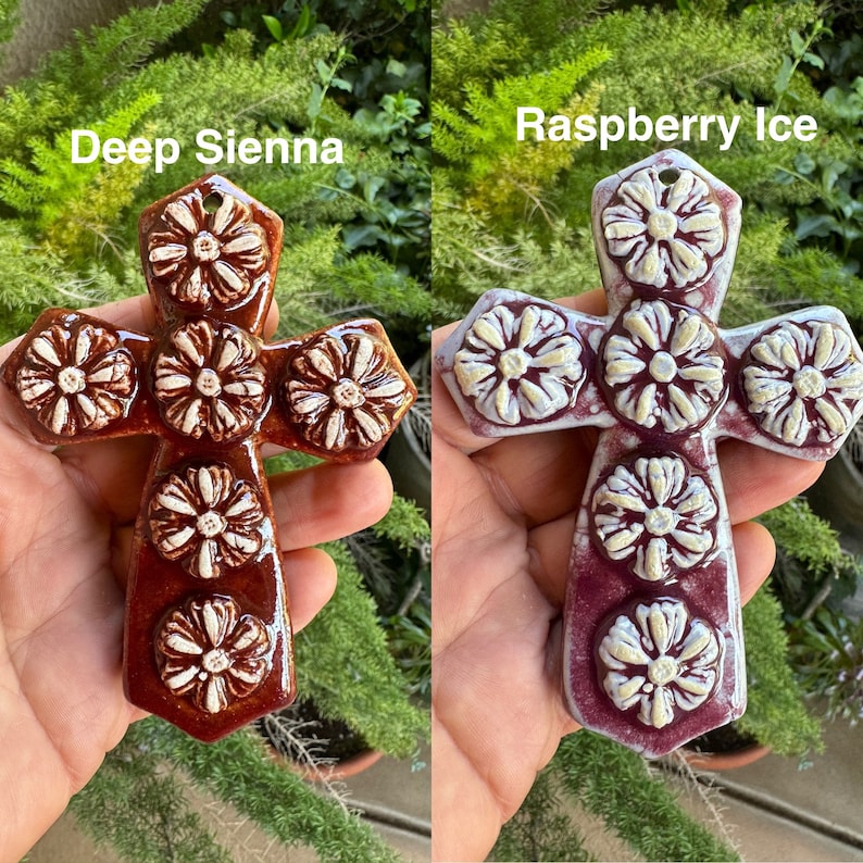 Ceramic Crosses, Beautiful Home Decor, Handmade, Birthday, Baptism ...