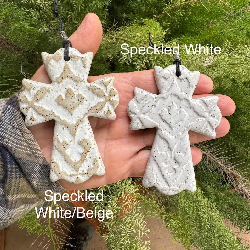 Ceramic Cross With a Sheer Gift Bag, Beautiful, Home Decor, Handmade ...