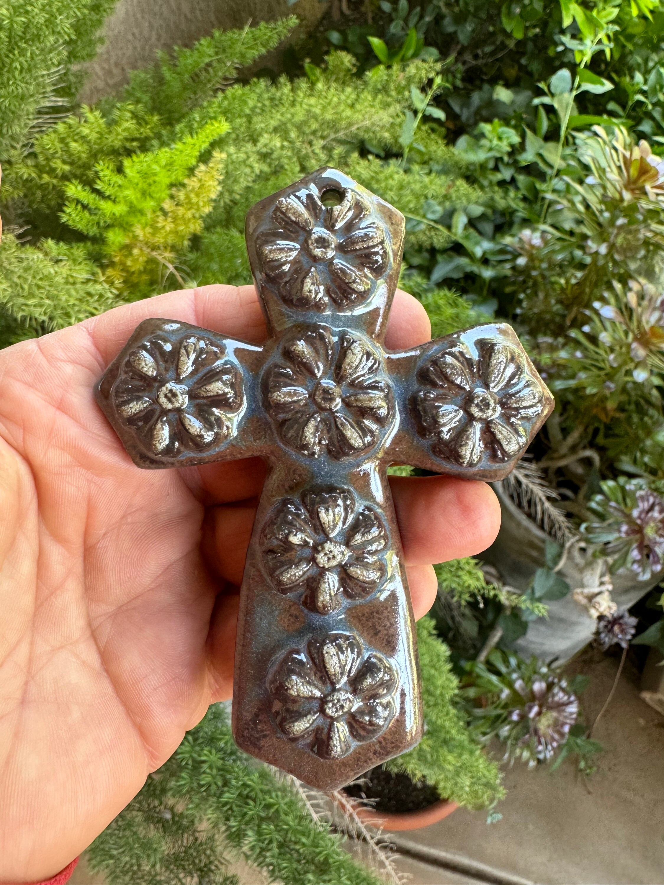 Ceramic Crosses, Beautiful Home Decor, Handmade, Birthday, Baptism ...