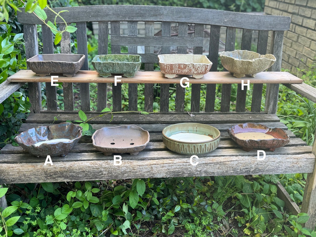 Handmade Bonsai Pot, Ceramic Bonsai Dish, Garden, Gardening, Nature ...