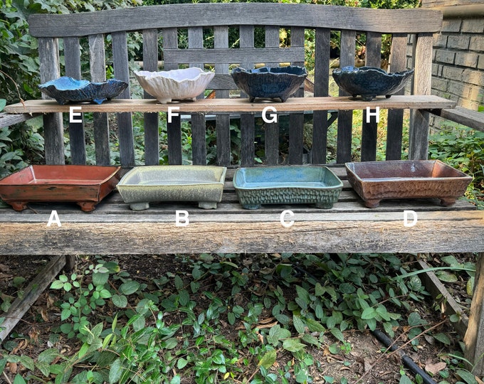 Handmade Bonsai Pot, Ceramic Bonsai Dish, Garden, Gardening, Nature ...