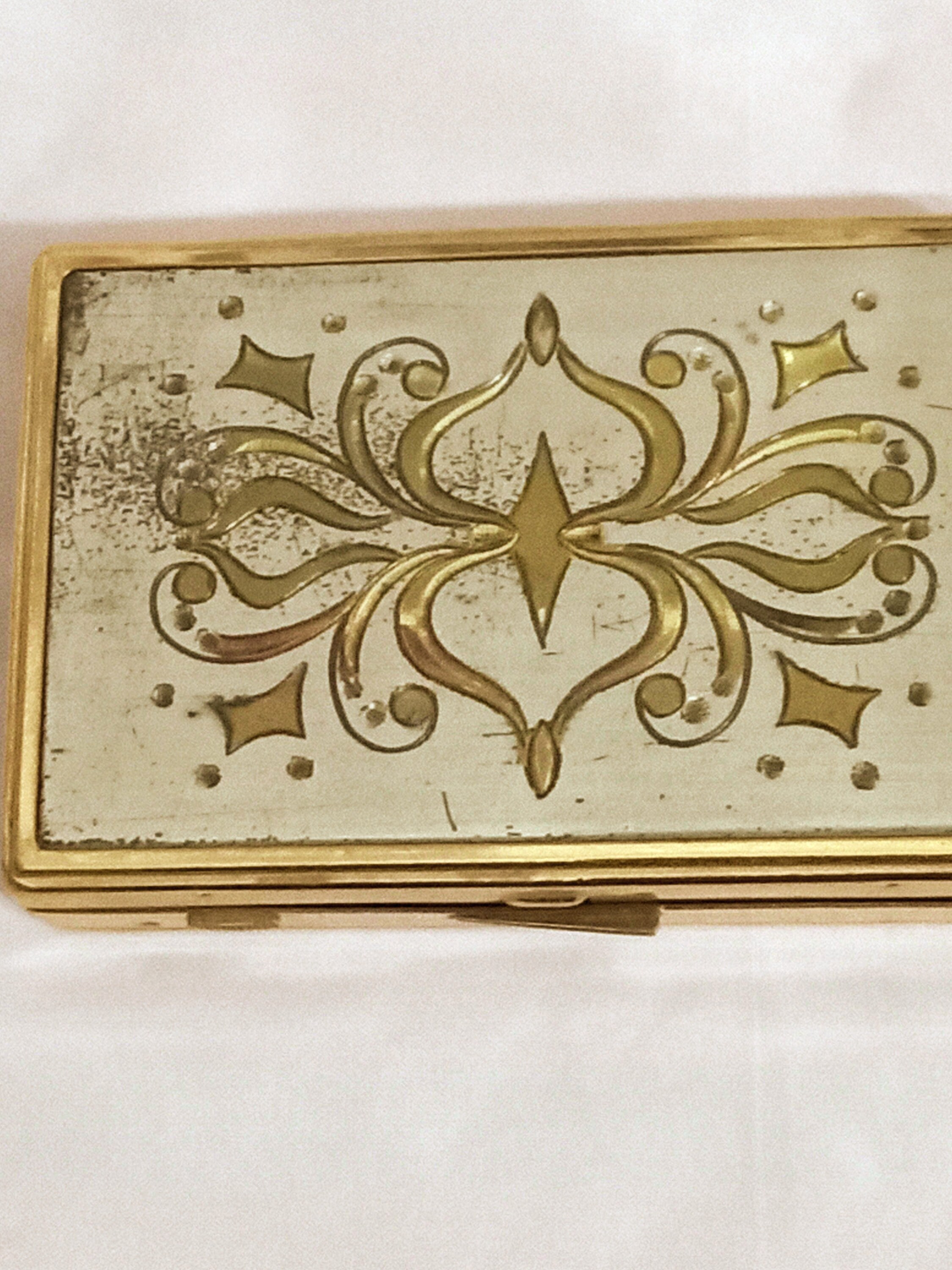 Musical Powder Compact Complete With Original Square Powder - Etsy