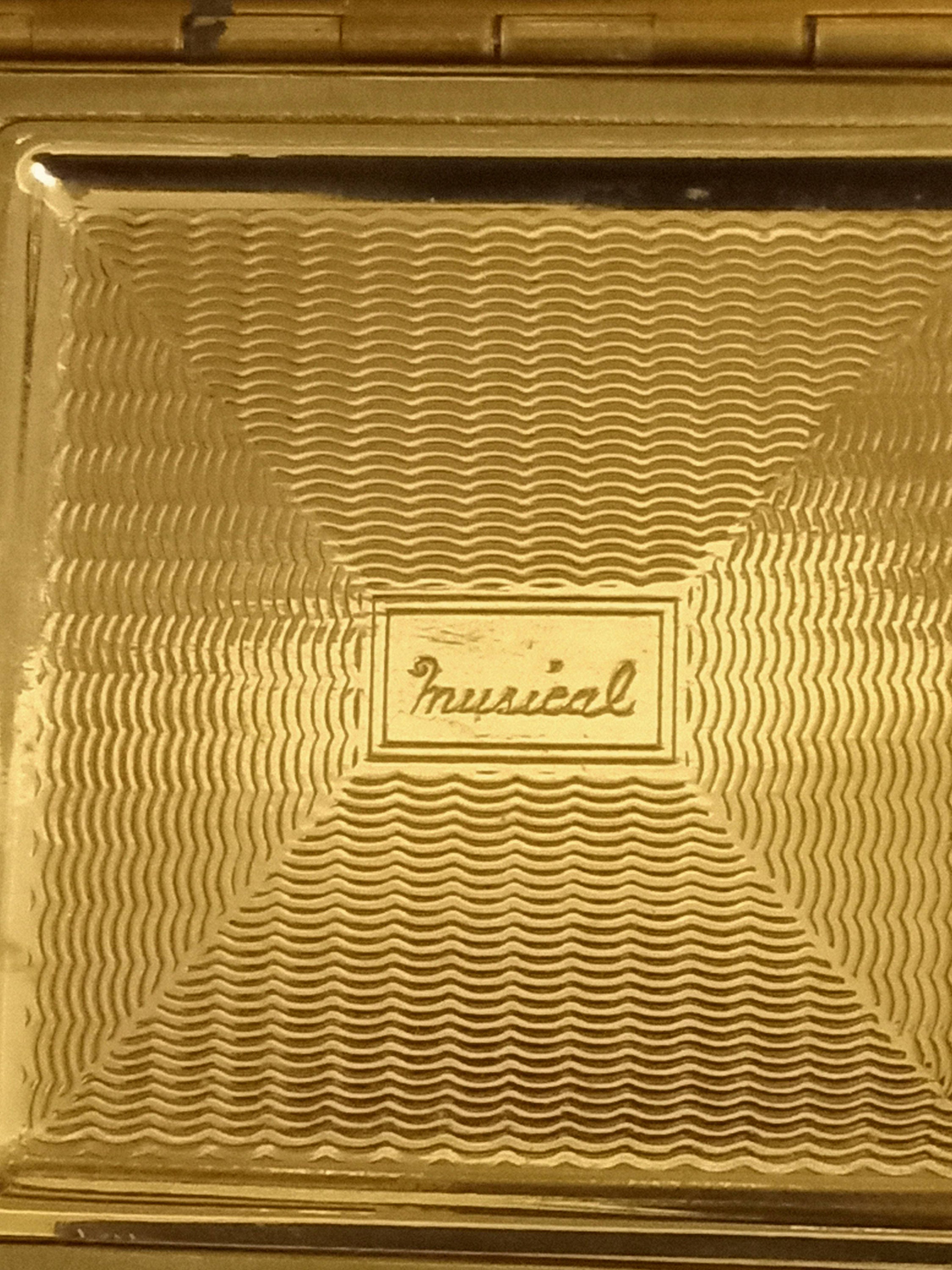 Musical Powder Compact Complete With Original Square Powder - Etsy