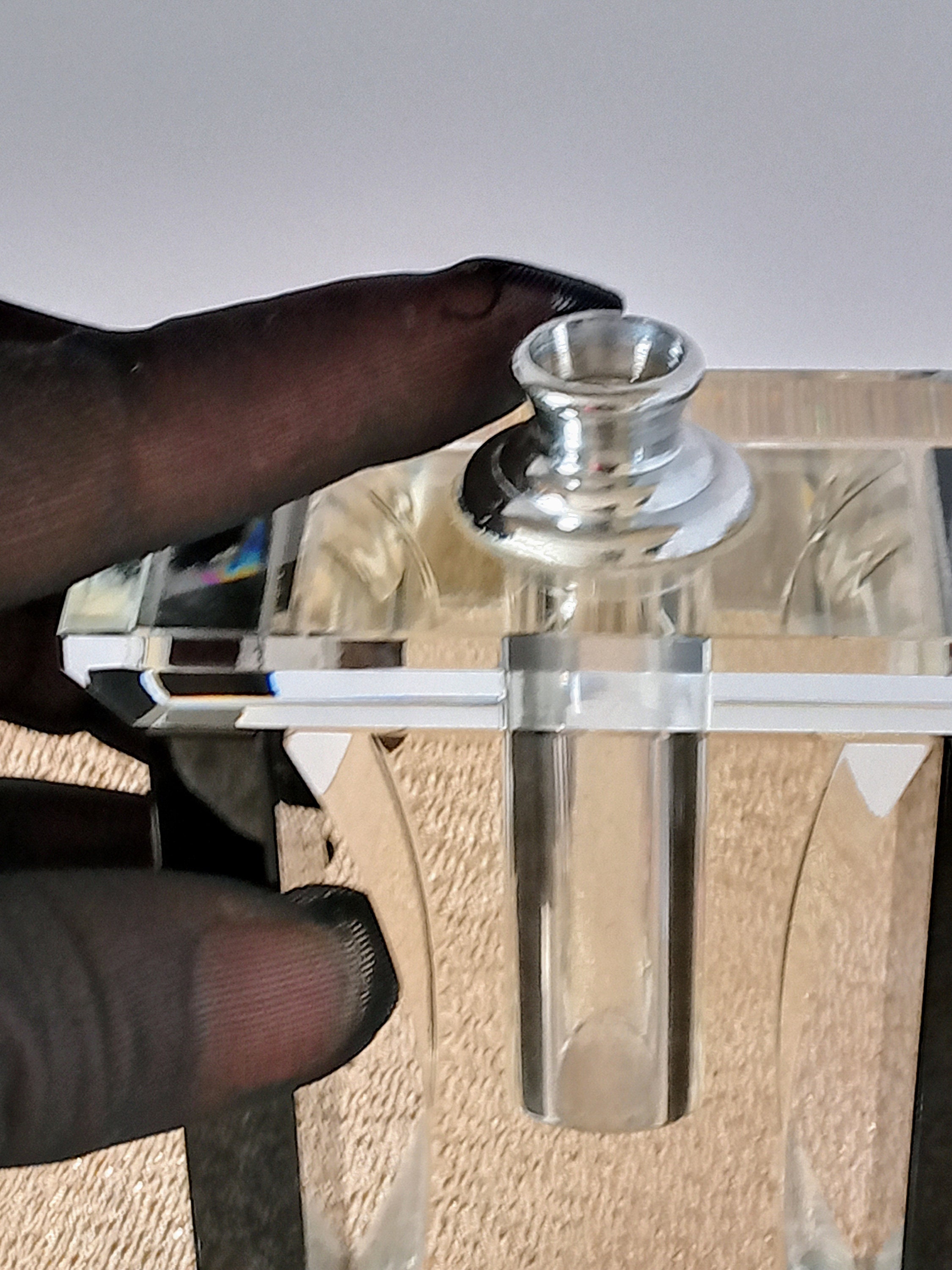 Art Deco Perfume Bottle. With Screw on Stopper - Etsy