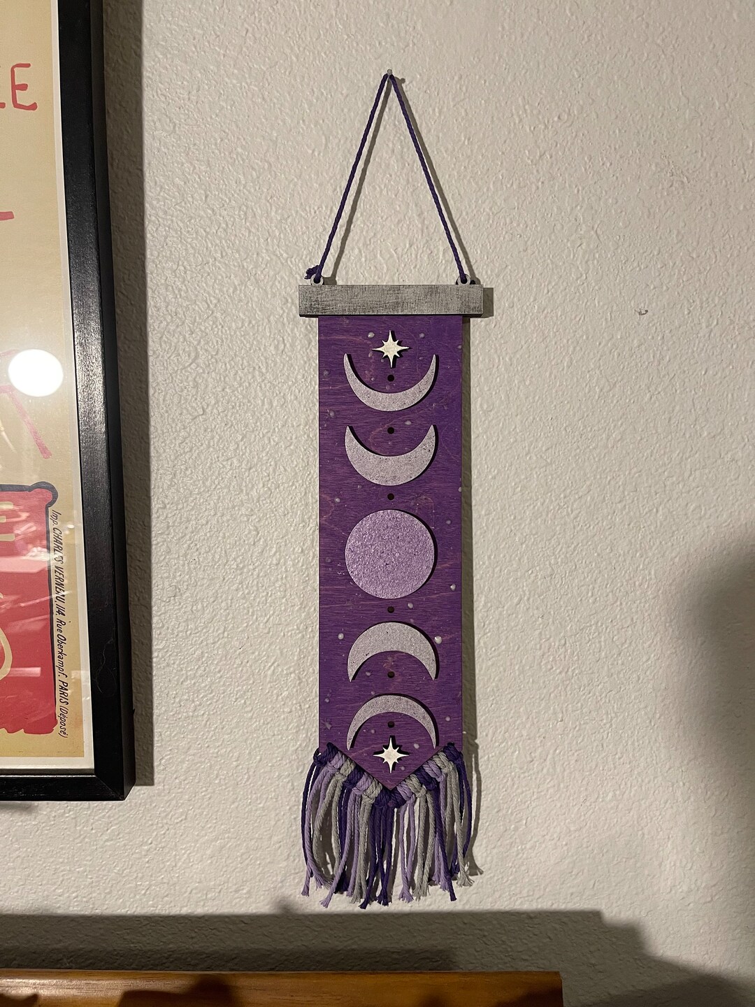 Glow in the Dark, Lavender,moon Phase Banner - Etsy