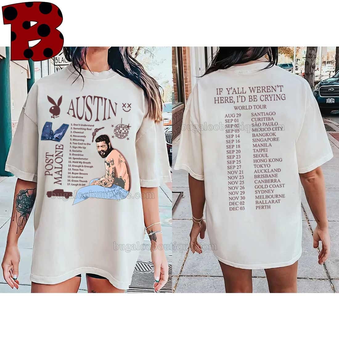 Austin Album Post Malone 2023 Tee Shirt, Posty 2023 Shirt, Post Malone ...