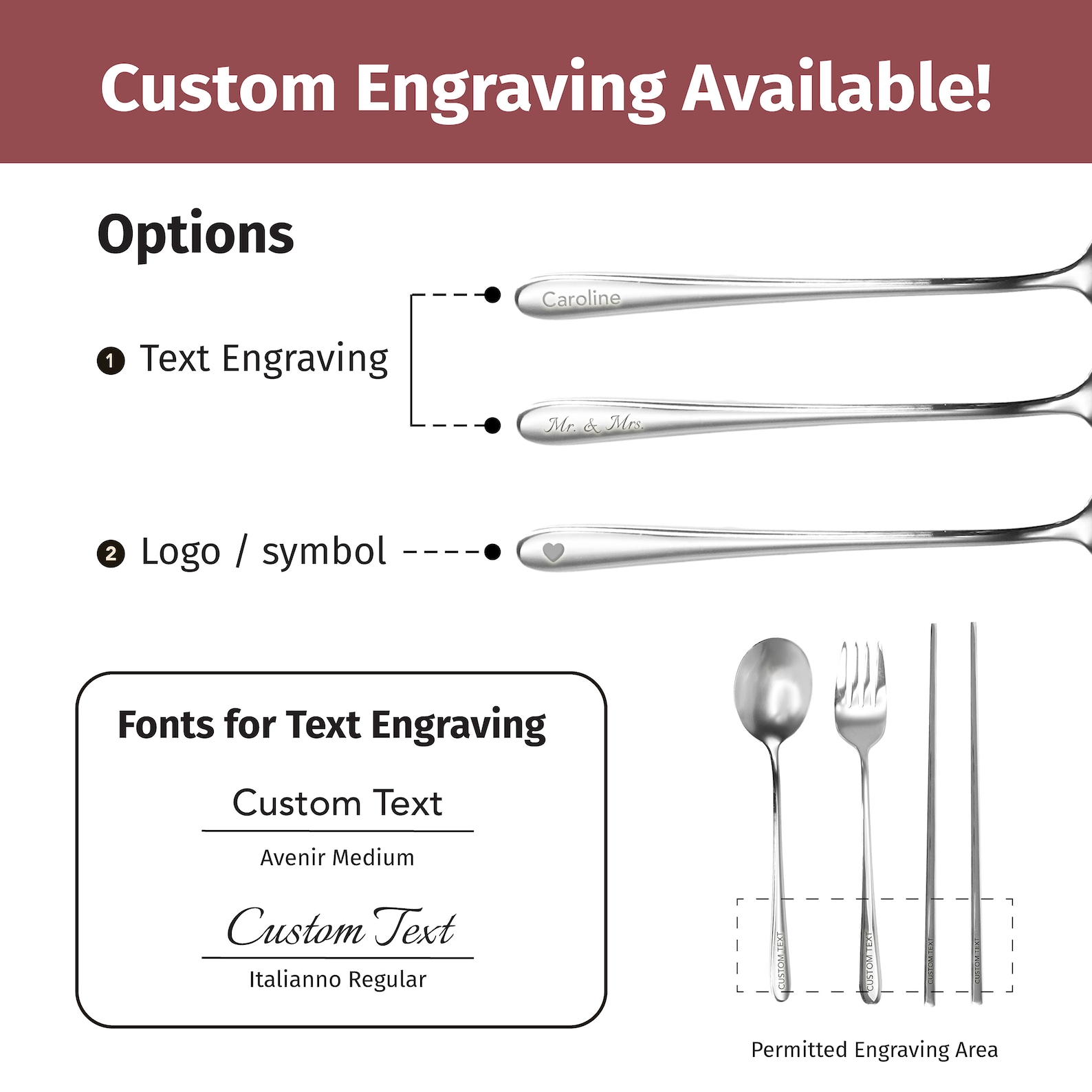 Personalized Utensil-stainless Steel Utensil Set, Reusable Eating ...
