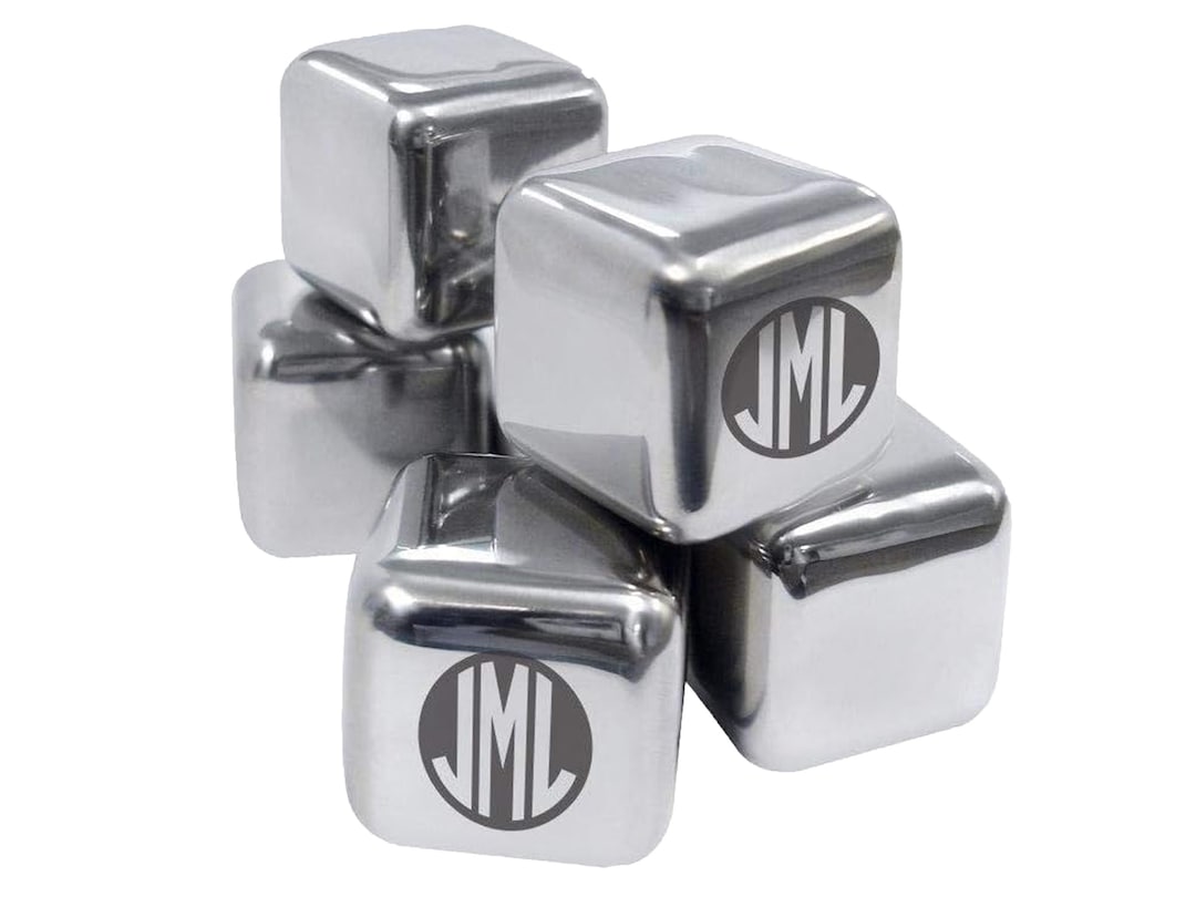 Personalized 8pcs Food Grade Stainless Steel Reusable Ice Cubes With ...