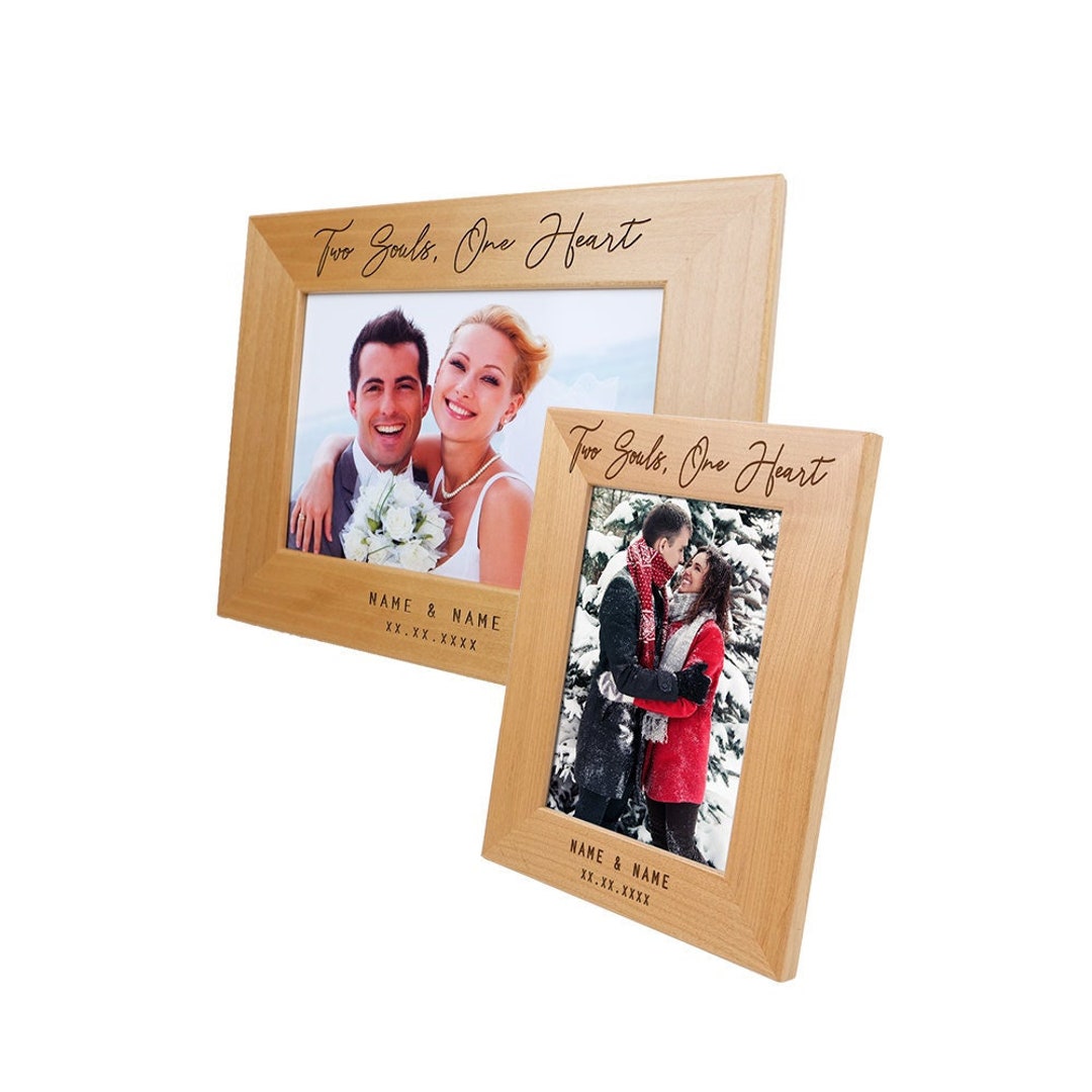 Personalized Wedding Picture Frame, Engraved Wedding Frame, Wedding ...