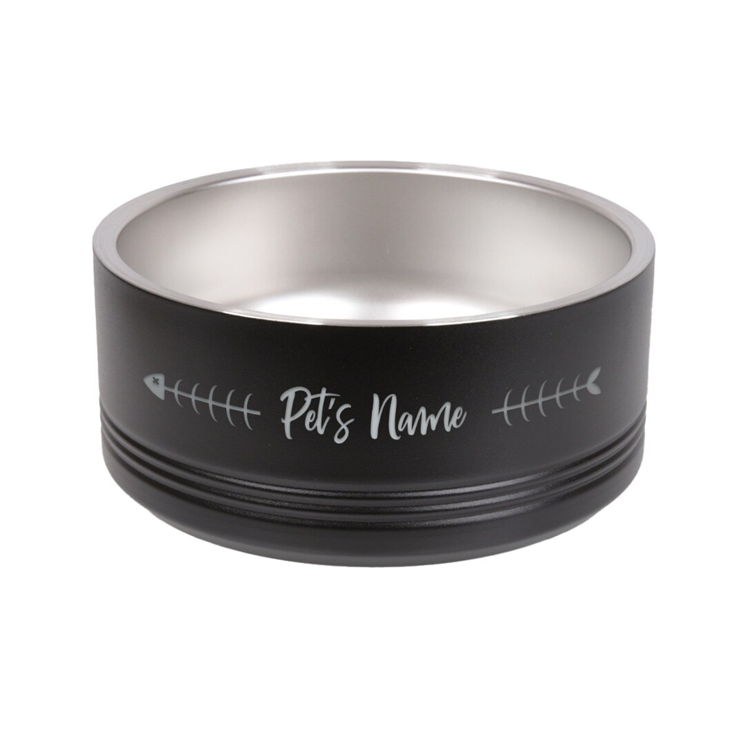 Custom Cat Bowl Stainless Steel Pet Bowl, Portable Water Food Bowl for ...