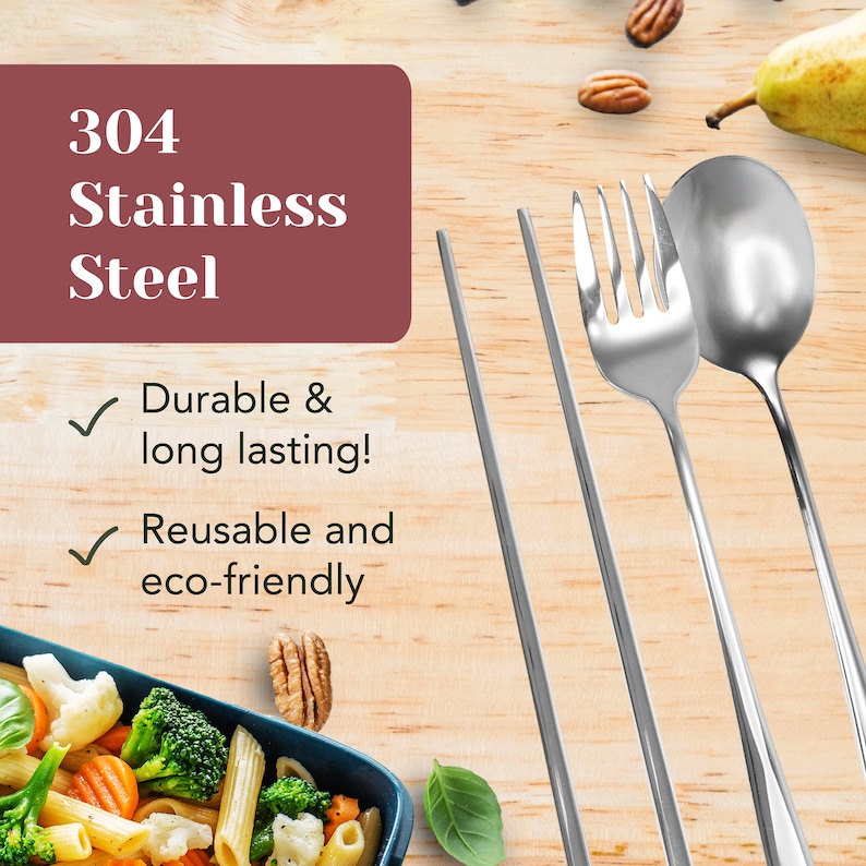 Personalized Utensil-stainless Steel Utensil Set, Reusable Eating ...