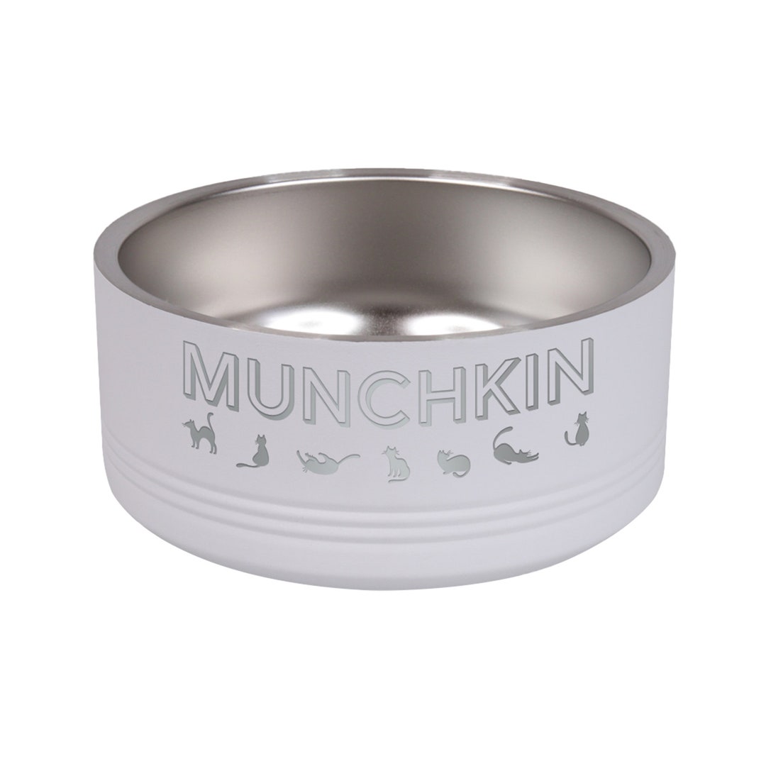 Custom Cat Bowl Stainless Steel Pet Bowl, Portable Water Food Bowl for ...