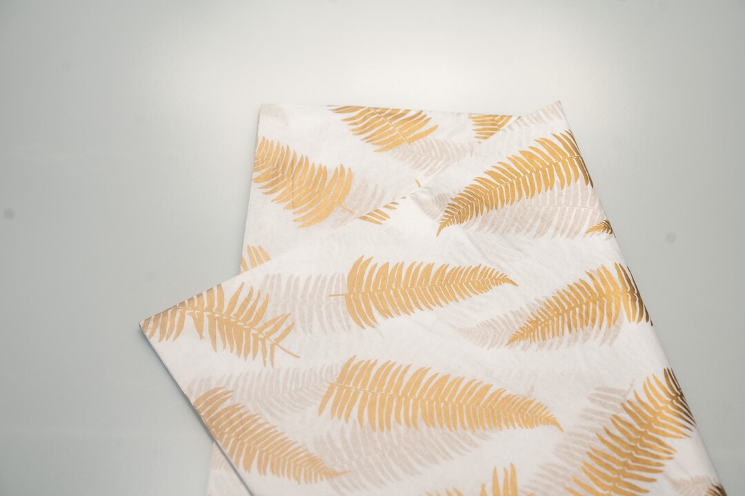 Tissue Paper L Golden Frond Paper L Gift Wraping L DIY - Etsy
