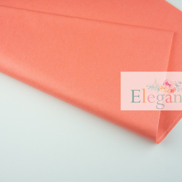 Coral Tissue Paper - Etsy