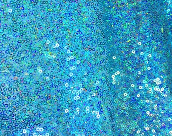 Blue Sequin Fabric | Etsy