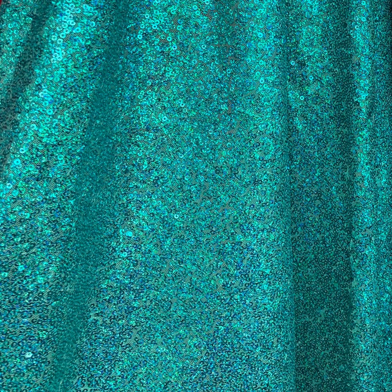 Turquoise Iridescent Sequin Fabric, Seafoam Green Iridescent Sequins ...