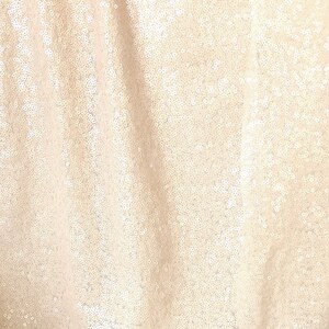 Ivory Sequin Fabric, Glitz Full Sequins Fabric, Ivory Full Sequin on ...