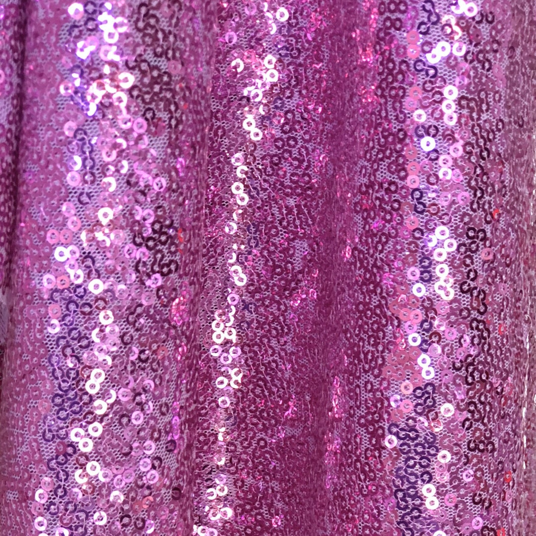 Violet Sequin Fabric, Glitz Sequins Fabric for Dress, Lavender Full ...