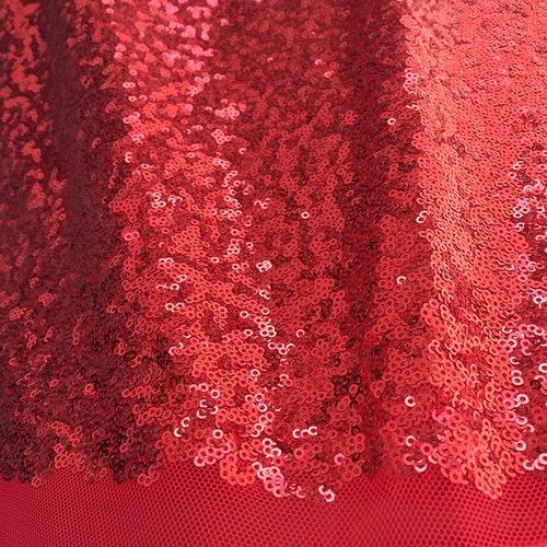 Gold Sequin Fabric Glitz Full Sequins Fabric Sequins On Mesh Etsy