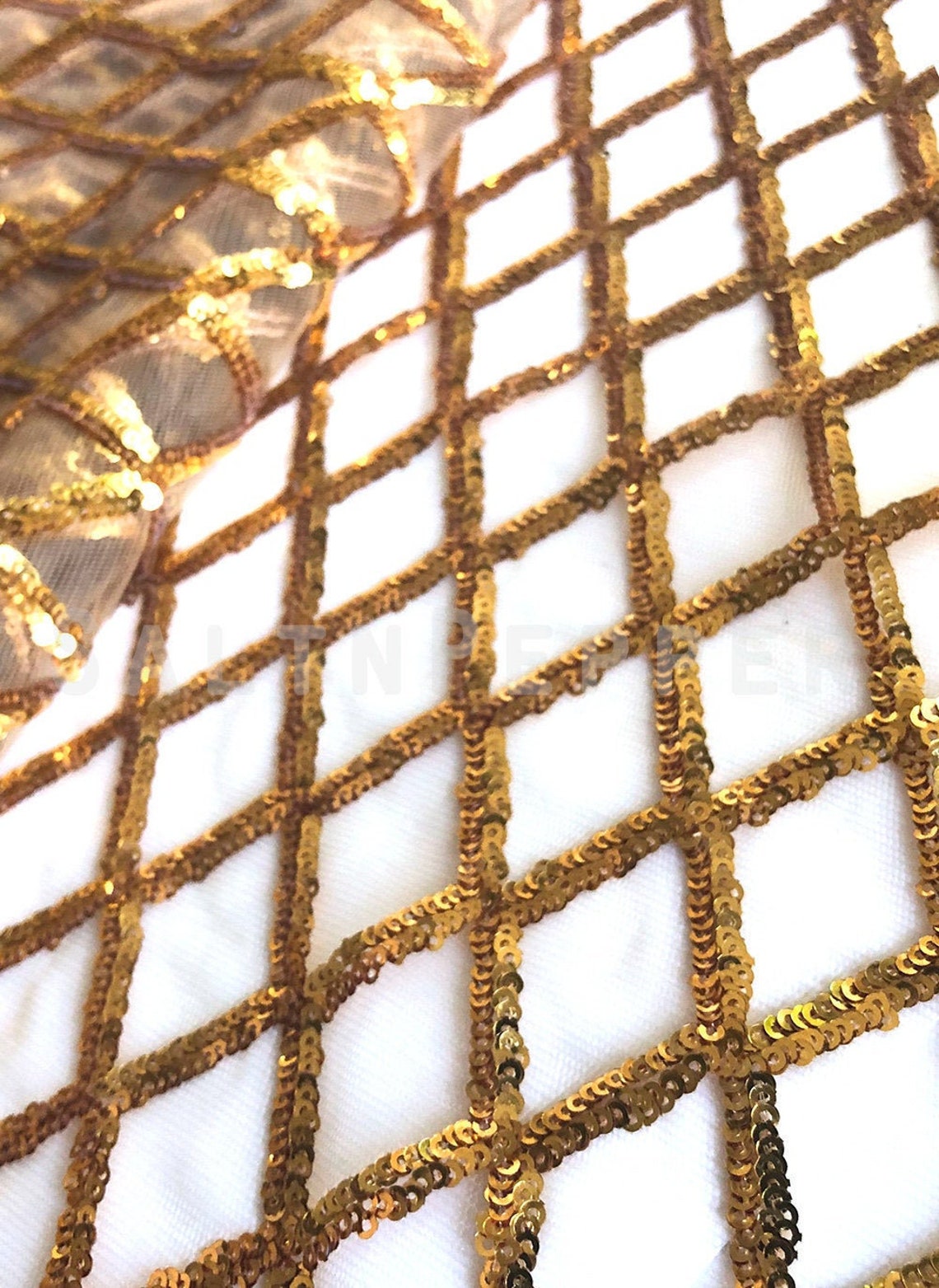 Diamond Sequin Fabric Rose Gold Gold Champagne Silver - Etsy