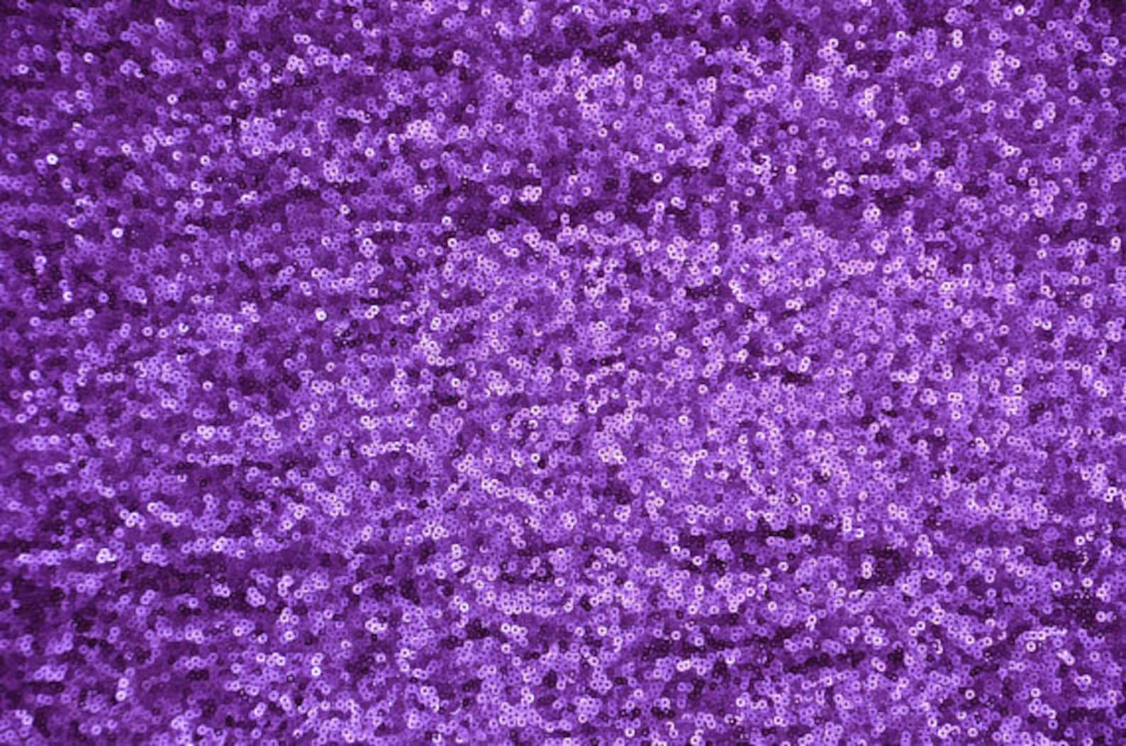 Purple Sequin Fabric Glitz Full Sequins Fabric For Dress Etsy