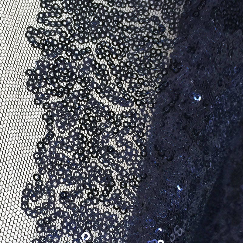Navy Blue Sequins Fabric Glitz Sequins Fabric Navy Blue - Etsy