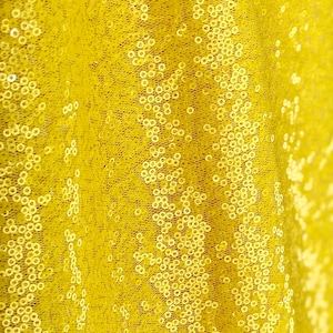 Yellow Sequin Fabric, Glitter Full Sequins Fabric for Dress, Full ...