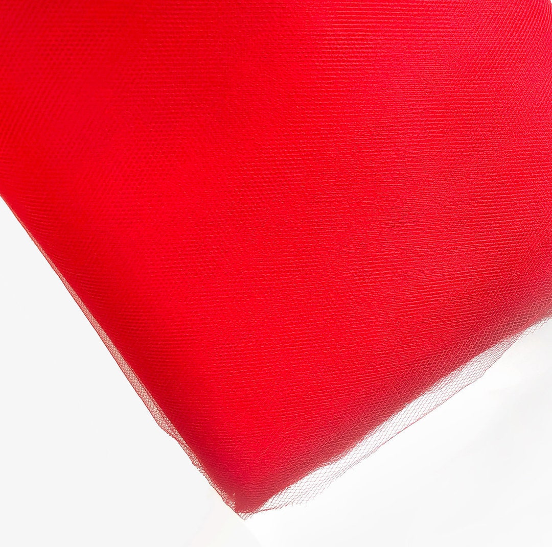 Red Tulle Fabric, Wedding Tulle Fabric, Christmas Party Decoration ...