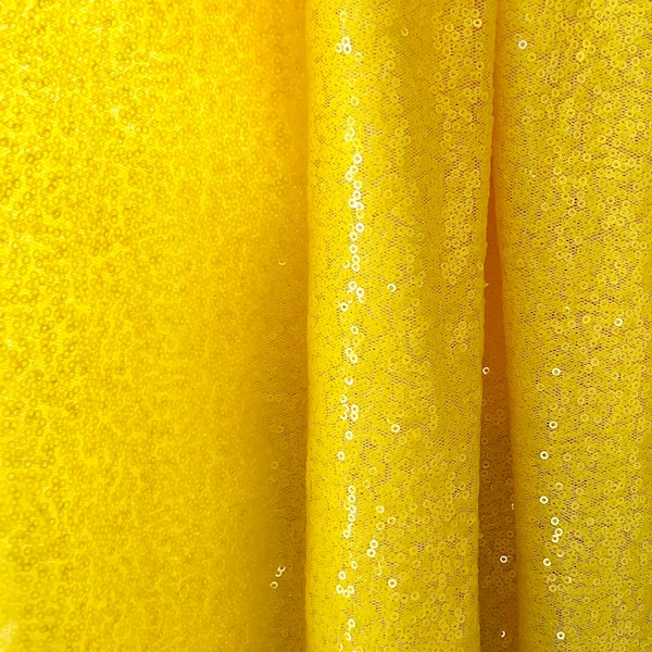 Yellow Sequin Fabric - Etsy