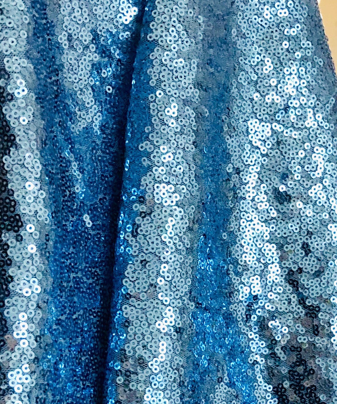 Periwinkle Blue Sequin Fabric, Sequins Fabric for Dress, Something Blue ...