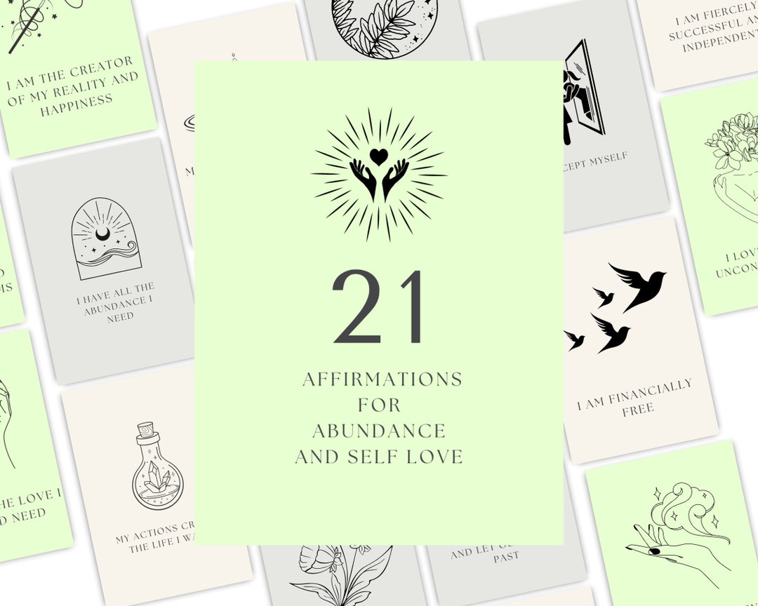 21 Affirmation Digital Postcards Print and Download PDF Options - Etsy