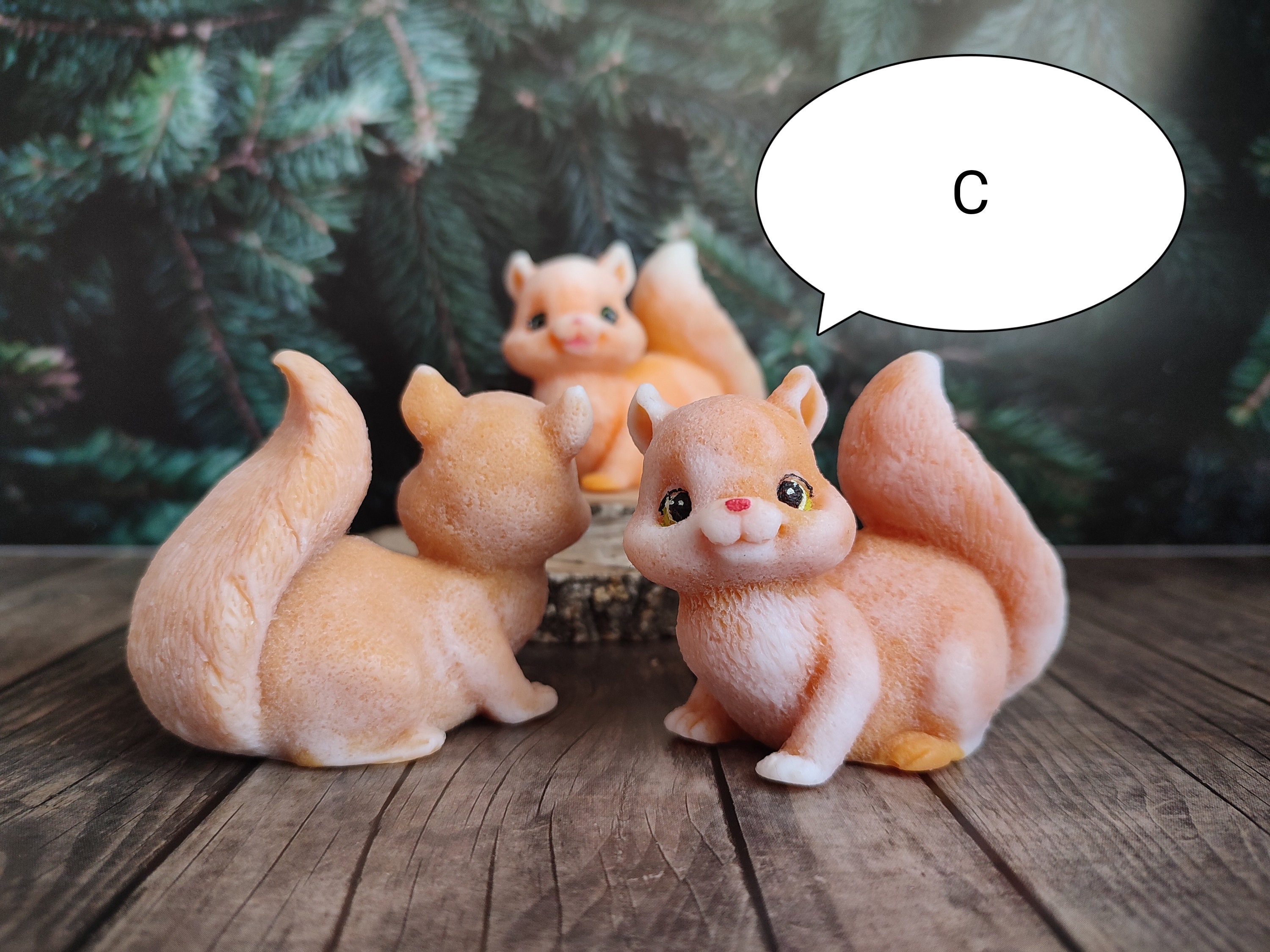 3d Mold Squirrel Mold 3d Forest Animal Mold Pretty Squirrel | Etsy