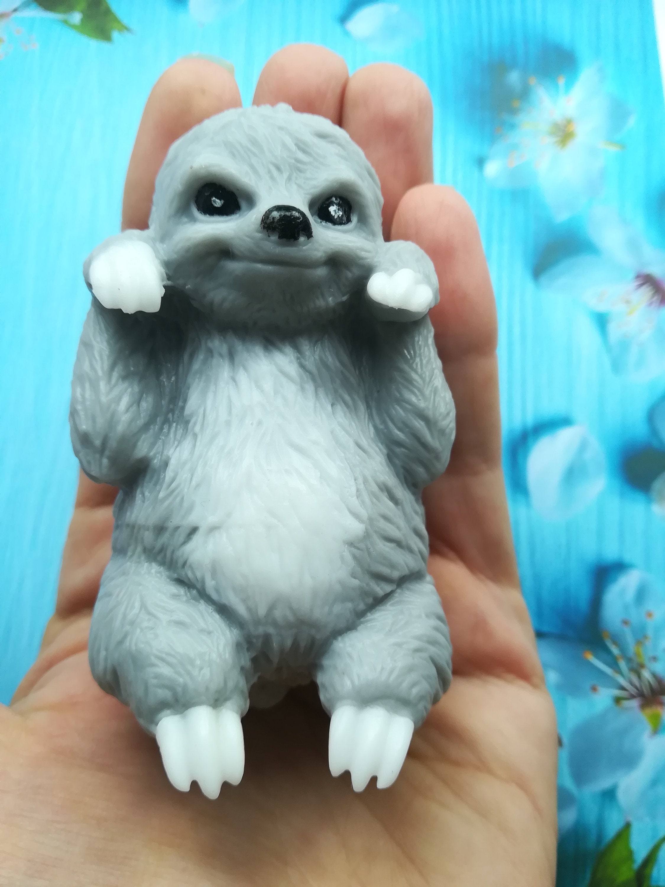 Sloth Mold Sloth Silicone Soap Mold Sloth Food Mold Animal | Etsy