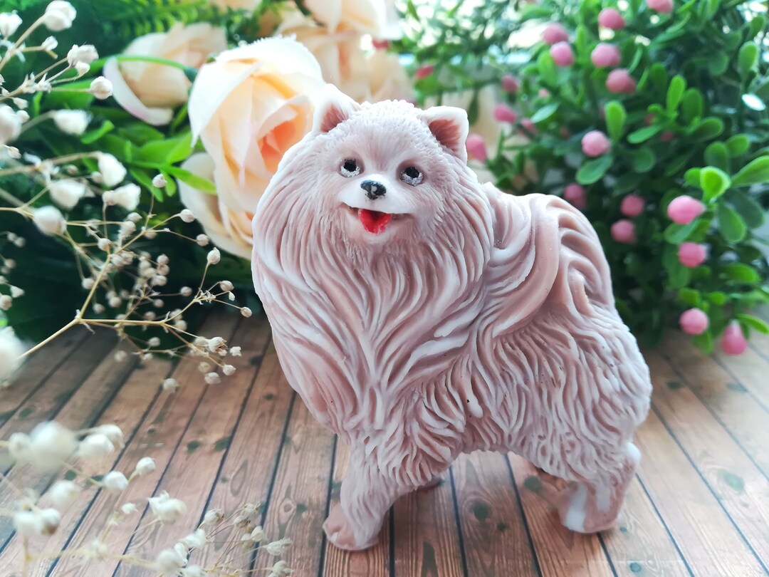 3d Pomerantz Spitz Mold Decorative Dog Mold Small Doggie Silicone Mold ...
