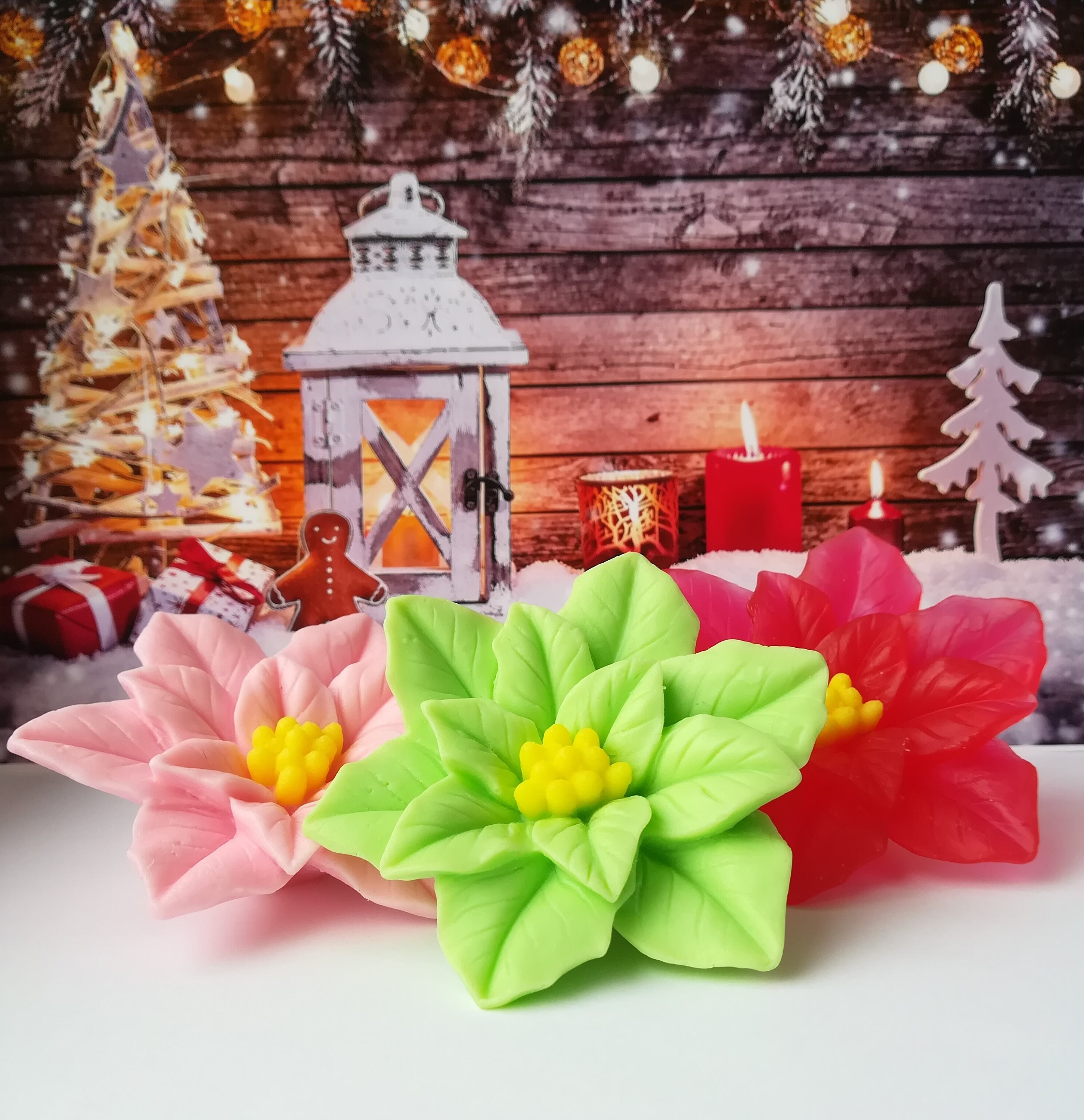 3d Poinsettia Mold Christmas Flower Mold Poinsettia Flower | Etsy