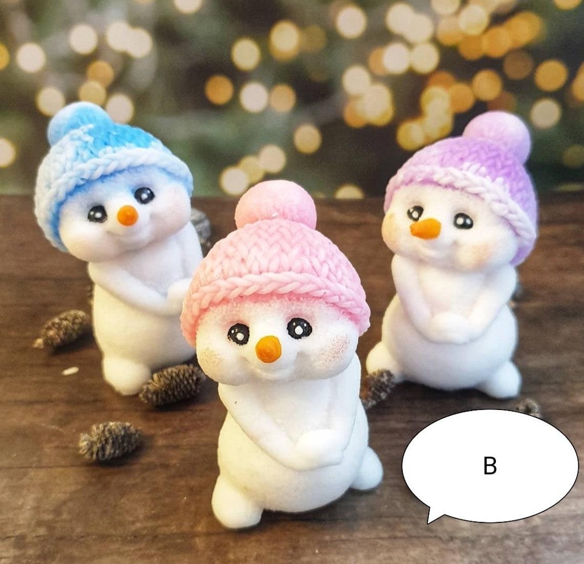 Little Snowman Mold Funny Snowman Molds Winter Christmas Molds | Etsy