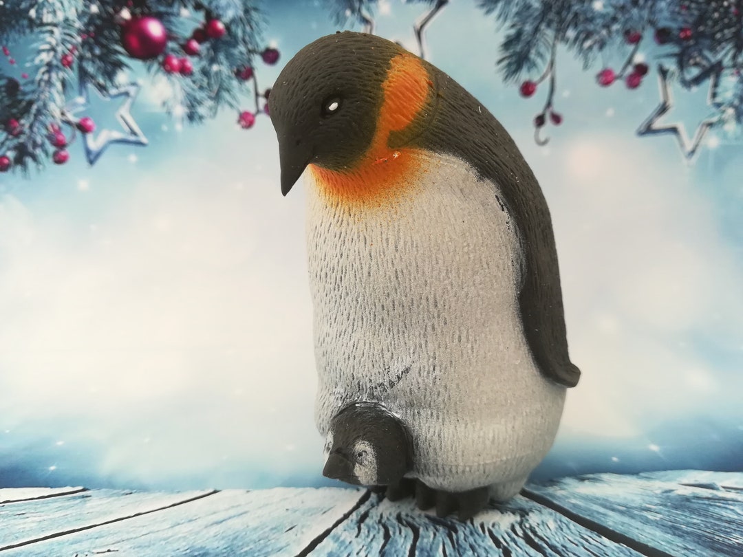 3D Penguin Mould Craft Art Penguin With Baby Silicone Soap Mold Craft ...