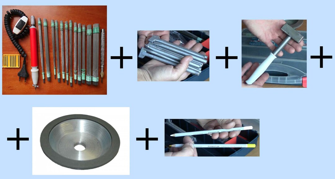 A Set of Tools for Engraving on Granite-5 - Etsy