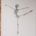 Ballerina Skeleton Painting PRINT: Anatomy of Dance, Ballet Dancer Wall ...