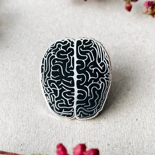 Set of Anatomical Human Brain Enamel Pin: Medical Anatomy Pin | Etsy