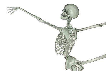 Ballerina Skeleton Painting PRINT: Anatomy of Dance Ballet - Etsy