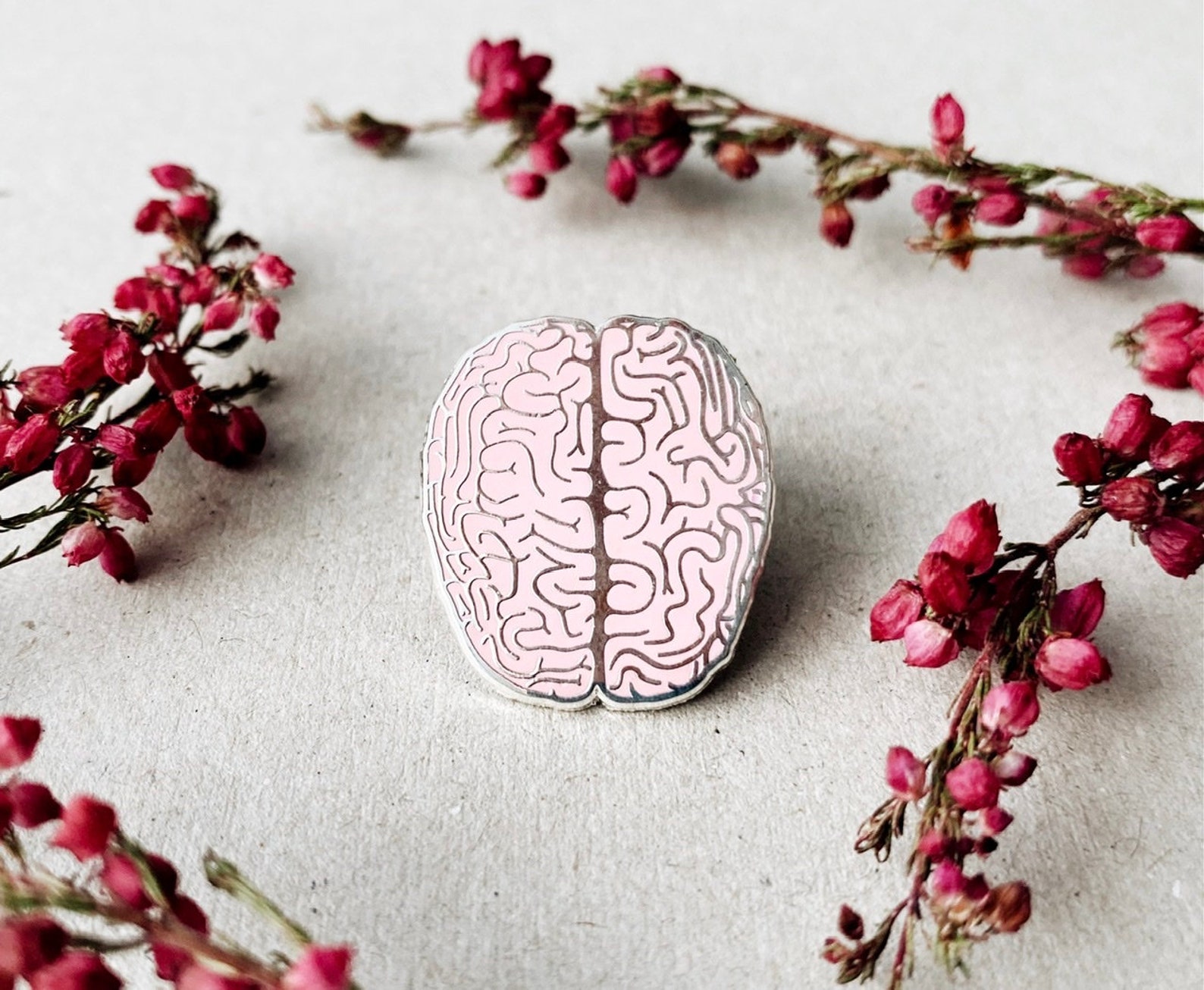 Anatomical Brain Heart Enamel Pin: Medical Anatomy Pin Doctor - Etsy