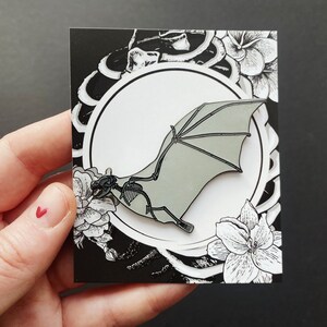 Bat Skeleton Enamel Pin: Glowing in the Dark, Animal Anatomy, Horror ...