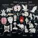 Flamingo Skeleton Sticker: Bird Animal Anatomy White or Transparent ...