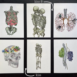 Brain Anatomy Postcard: Anatomical Card, Unique Medical Watercolor ...